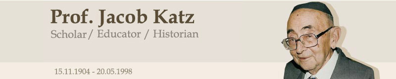 English | פרופ' יעקב כ"ץ